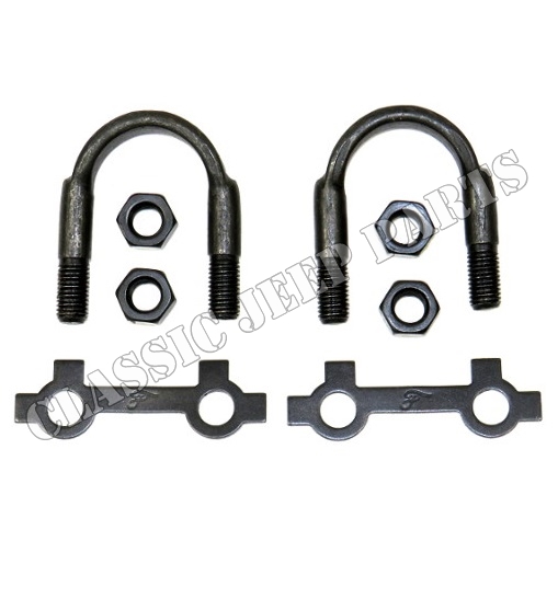 U-bolt with nuts and locking plate propeller shaft 2 pcs FORD GP/GPW F ...