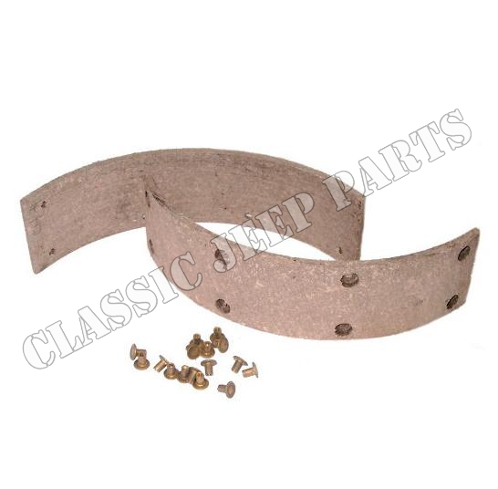 Emergency brake band with rivets late