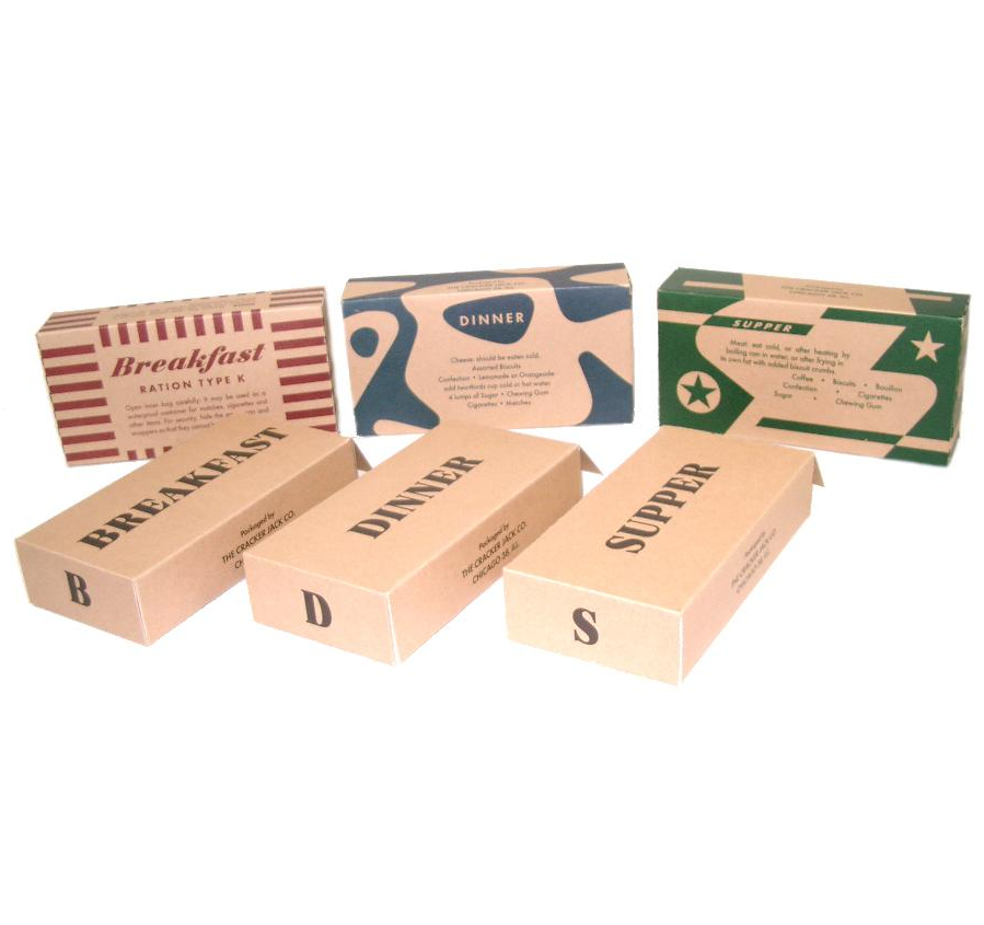K Ration set of paperboxes 1 day ration