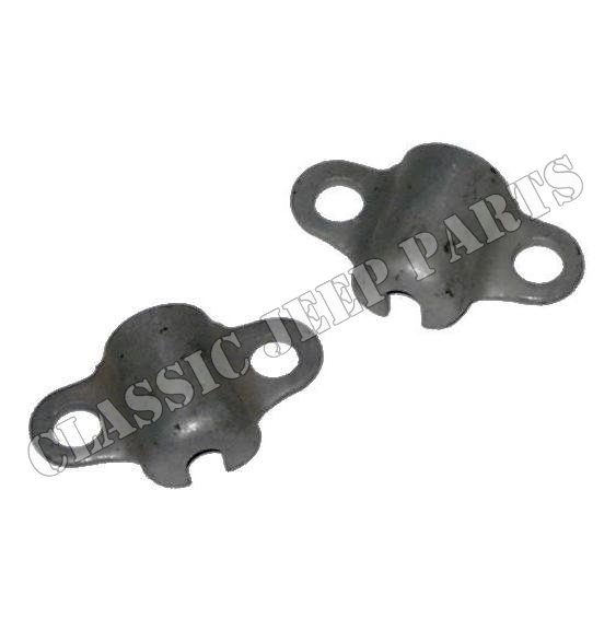 Clip handbrake cable to frame pair WILLYS MBT BANTAM T3 NOS