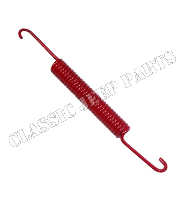 Spring brake shoe return