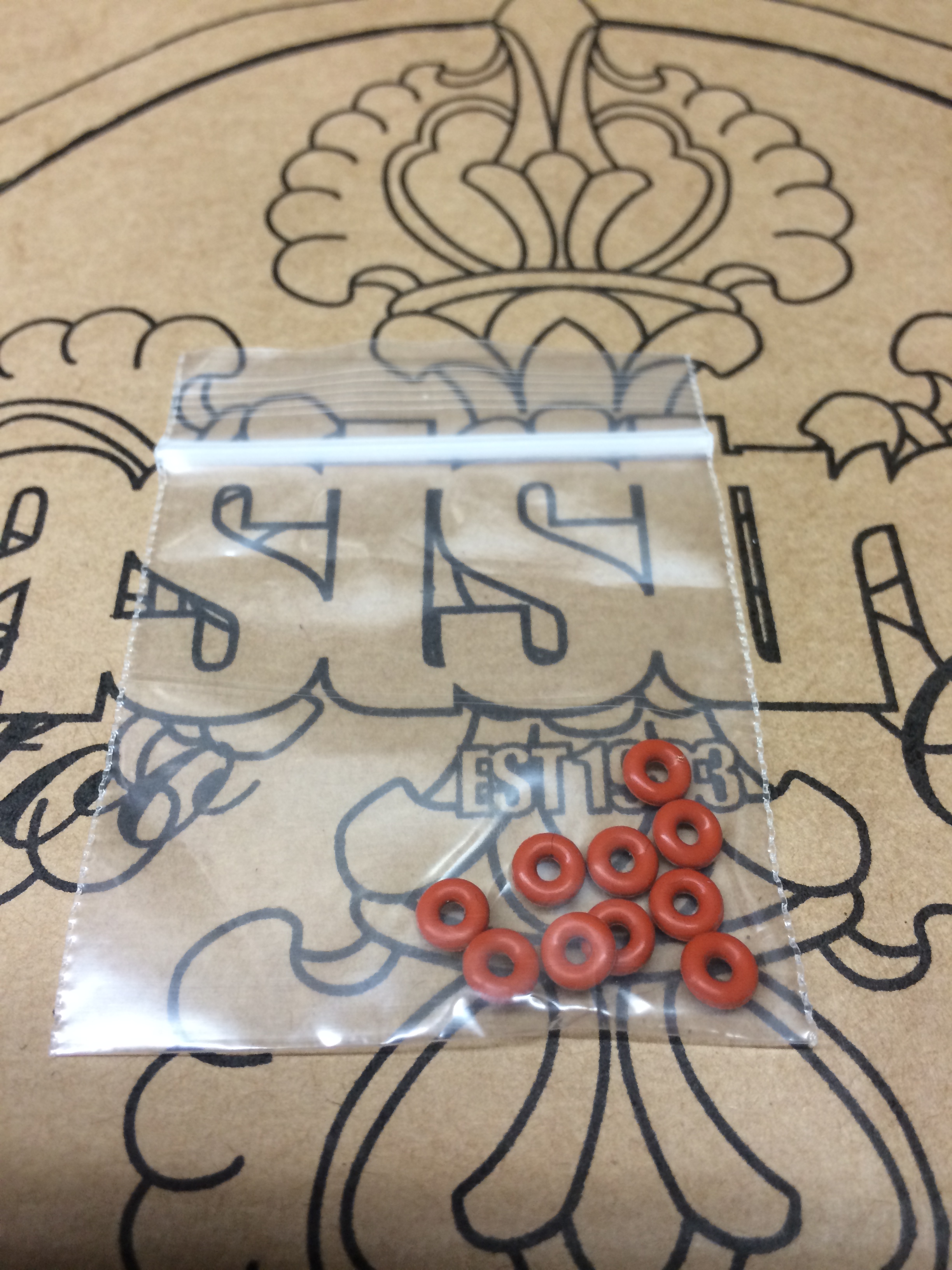 Armature Bar O-ring red 10pcs - East Street Tattoo Supply