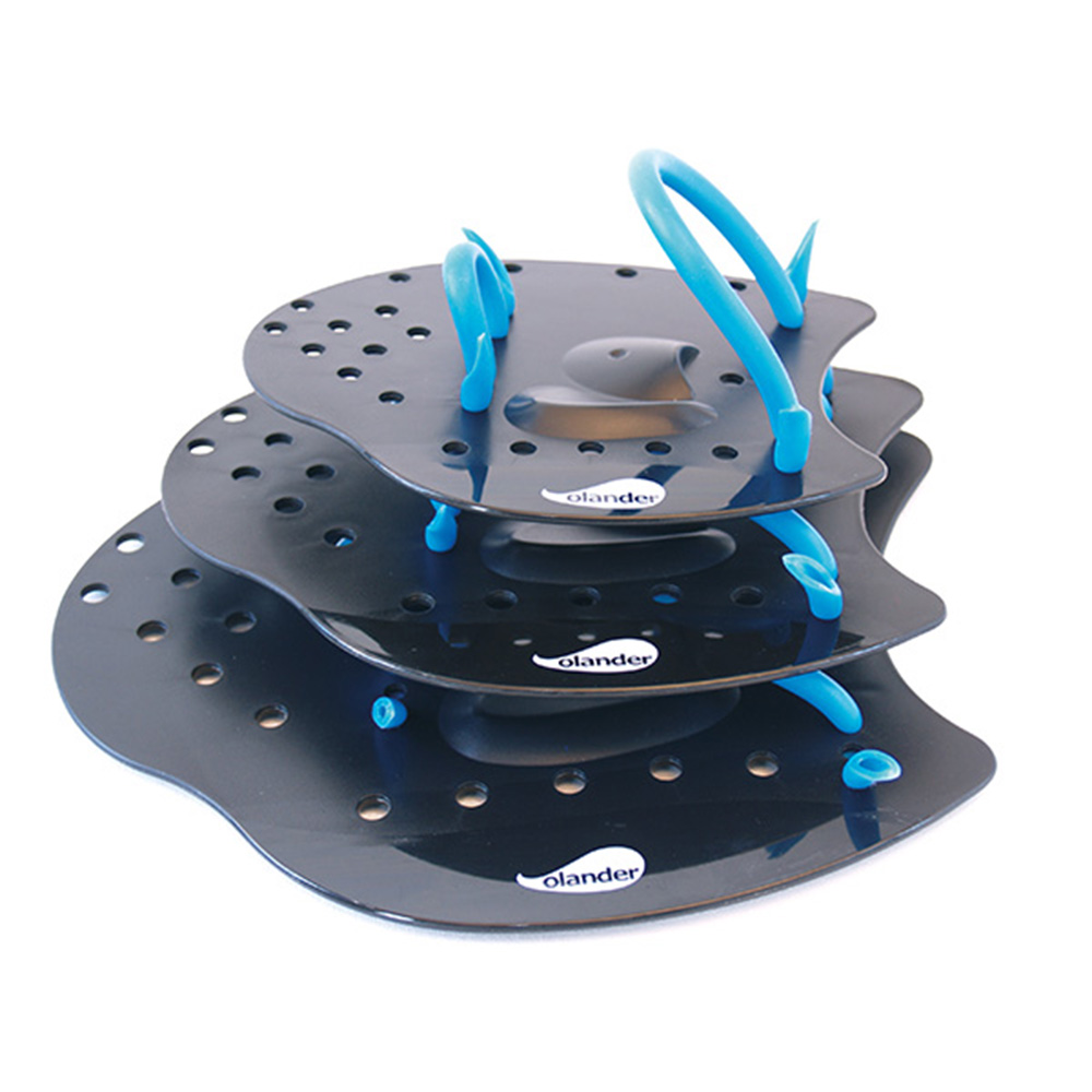 Olander Power Stroker original black/ Hand paddles - olanderswim.eu