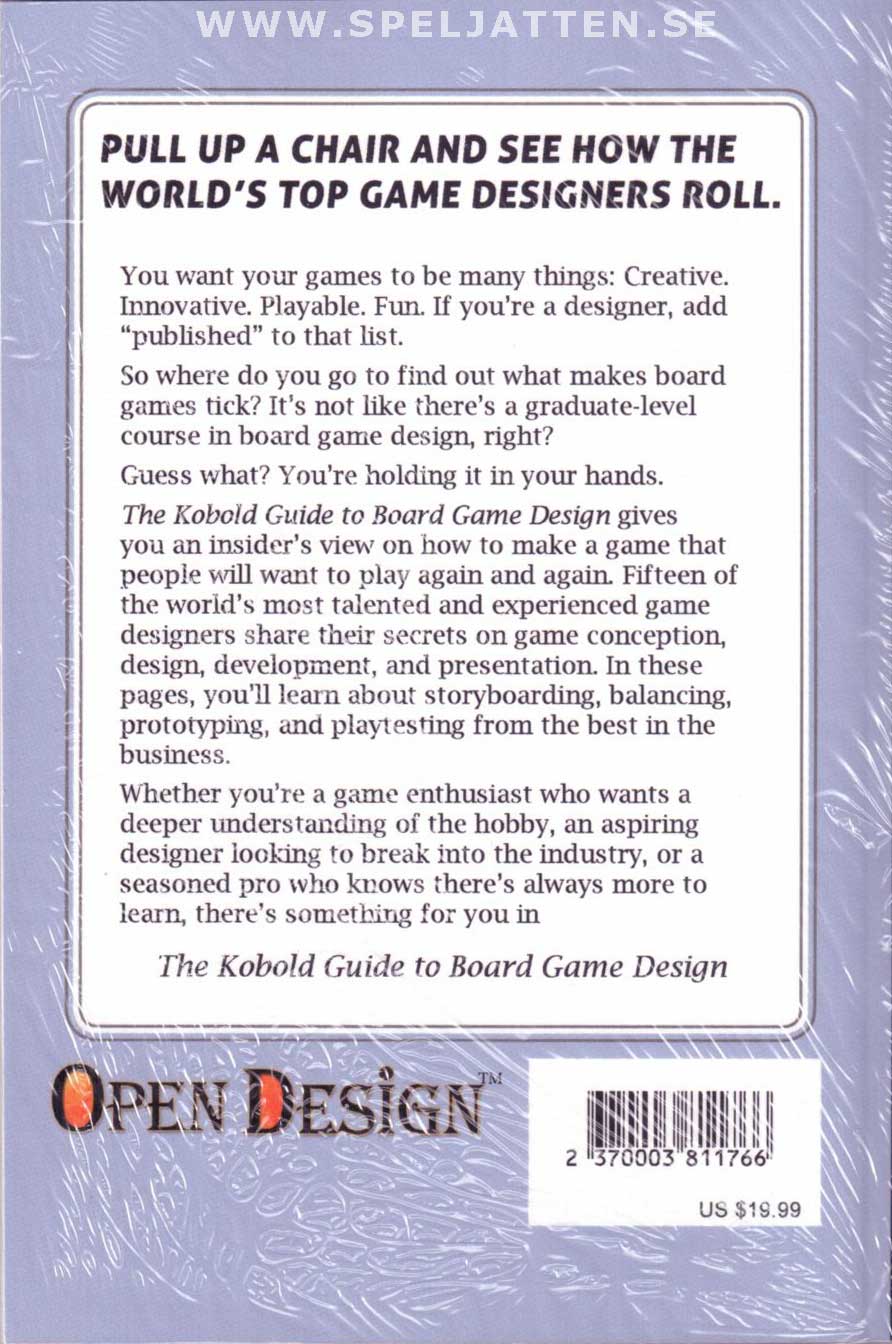 Kobold Guide to Board Game Design - Speljätten
