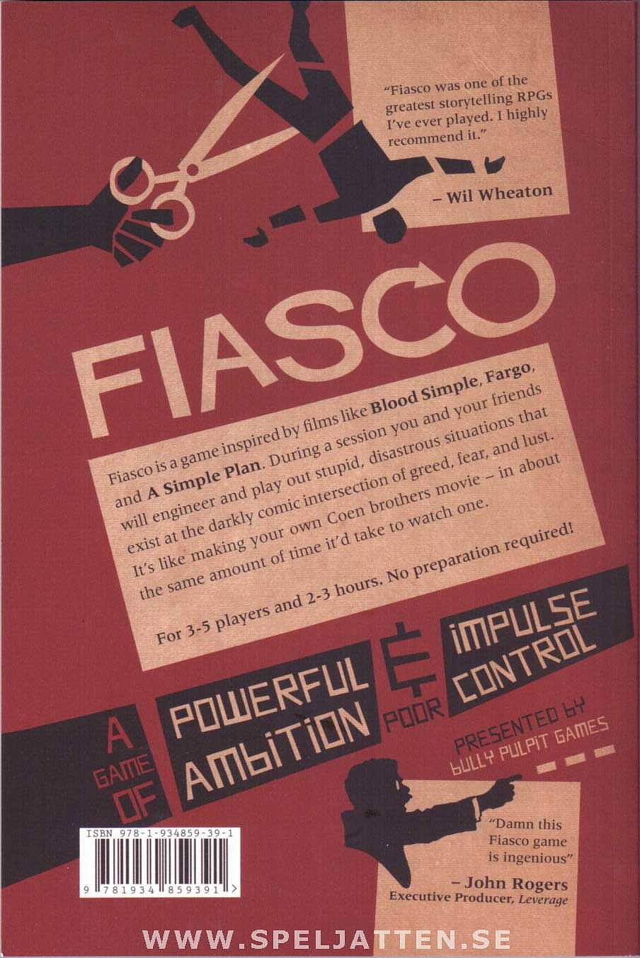 Fiasco RPG + PDF