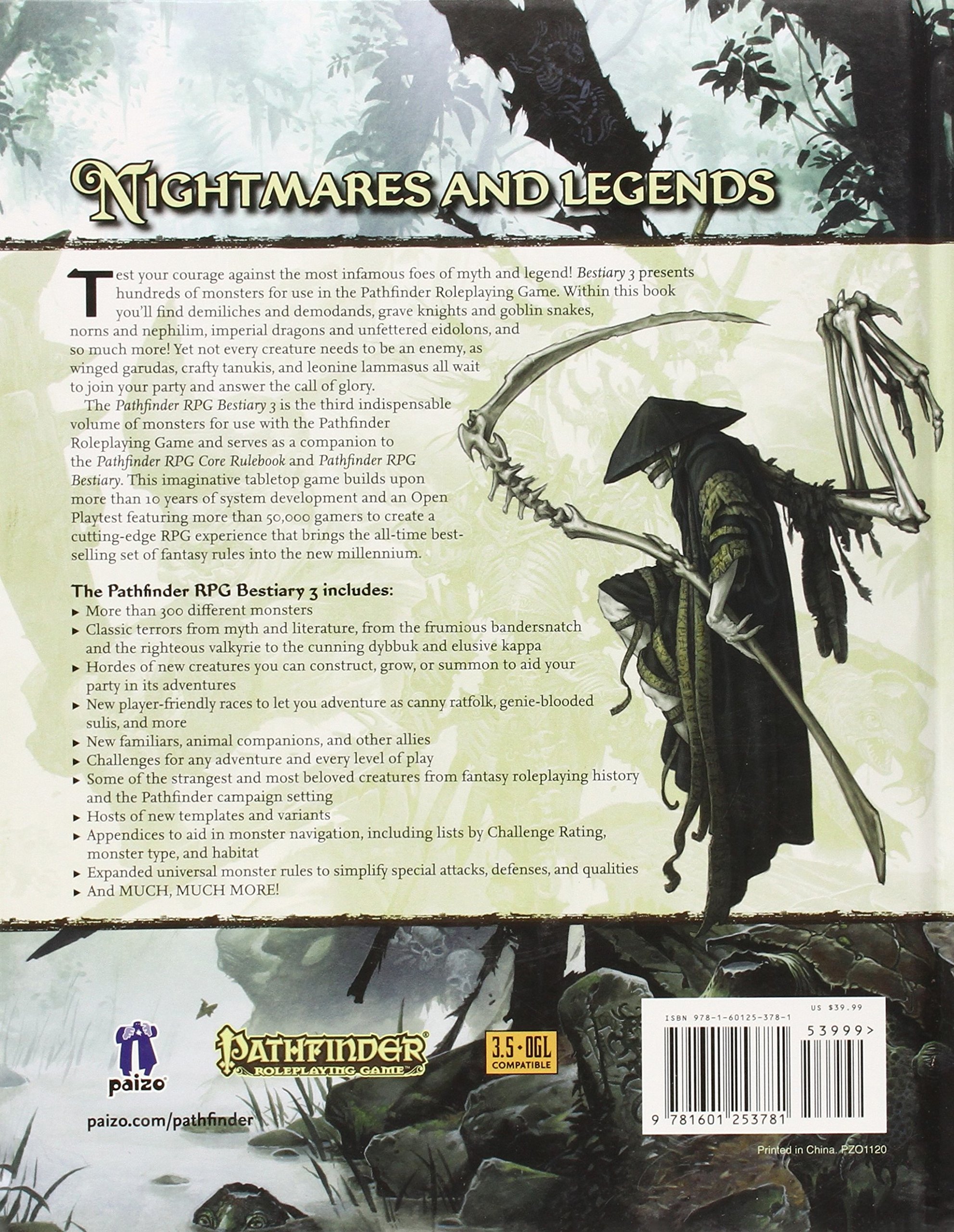 Pathfinder Bestiary 3 Pawn Box - Speljätten