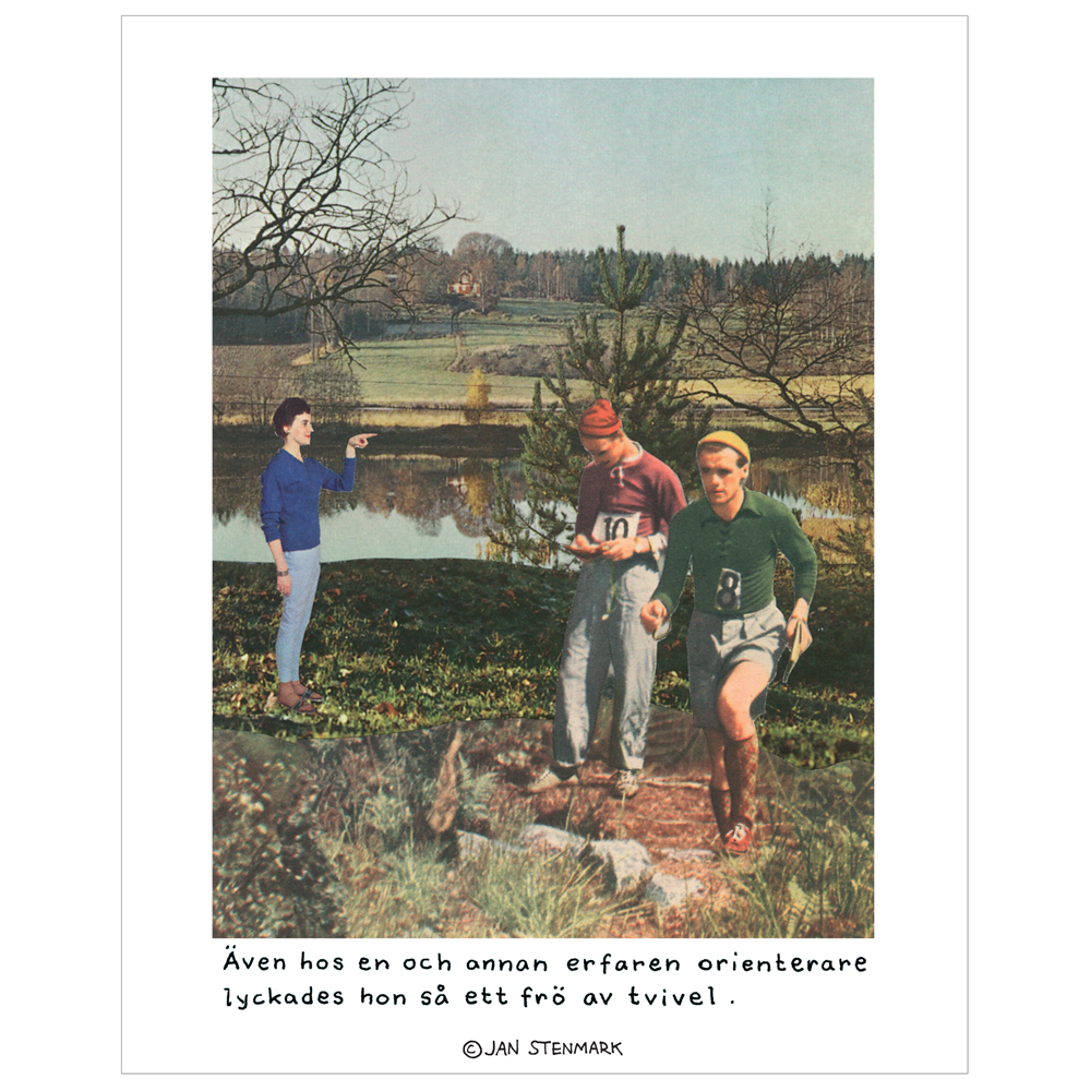 Affisch Jan Stenmark 'Orienterare' liten 24x30 cm - Cherry on Top
