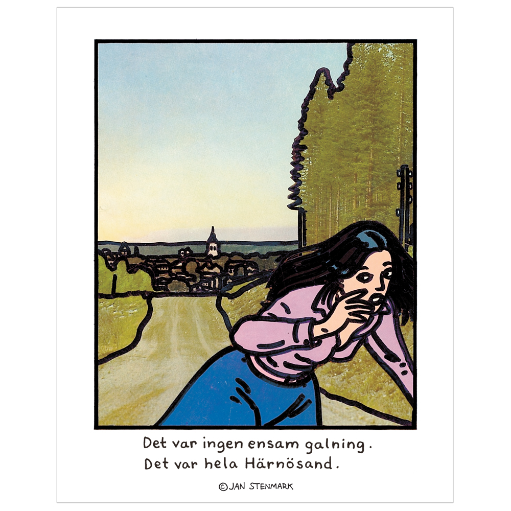 Affisch Jan Stenmark 'Härnösand' liten 24x30 cm - Cherry on Top