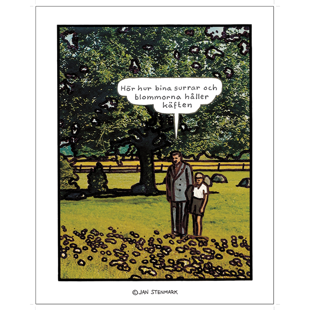 Poster Jan Stenmark "Blommorna" small 24x30 cm - Cherry on Top