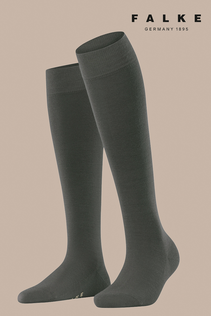 Falke - Wool Knee-highs. Herb green - emmy design