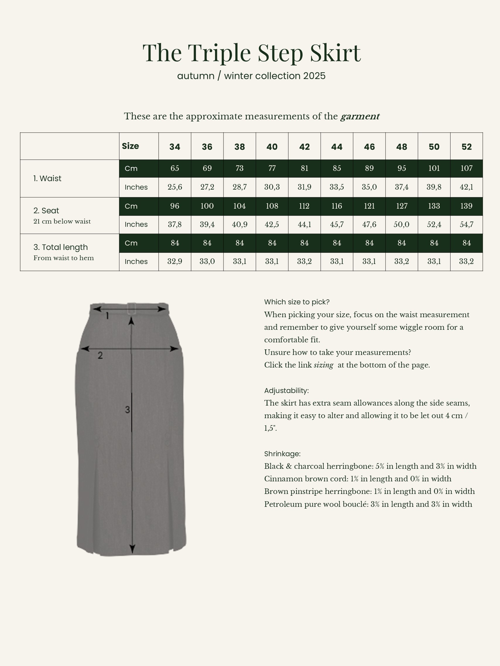 The Triple Step Skirt - Emmy Design