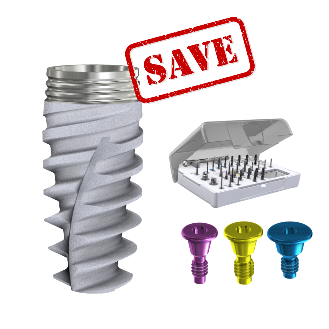 Start with DESS Active Hex - 30 implants + surgical kit