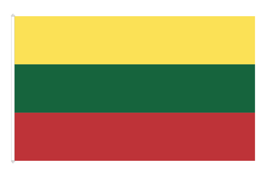 Litauen flagga - Flaggfabriken National