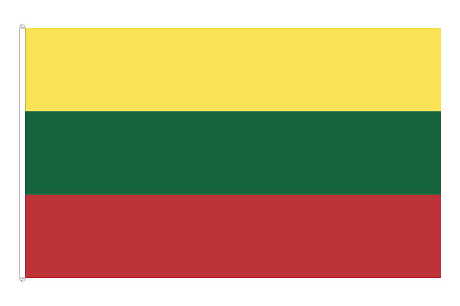 Litauen flagga - Flaggfabriken National