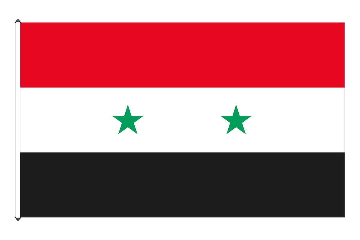 Syrien Flagga - Flaggfabriken National