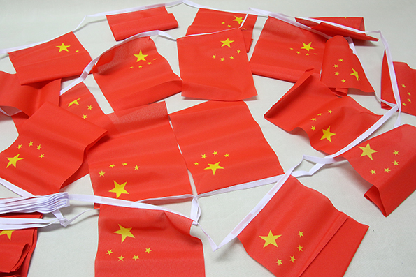 China bunting 15x22 cm - Flaggfabriken National