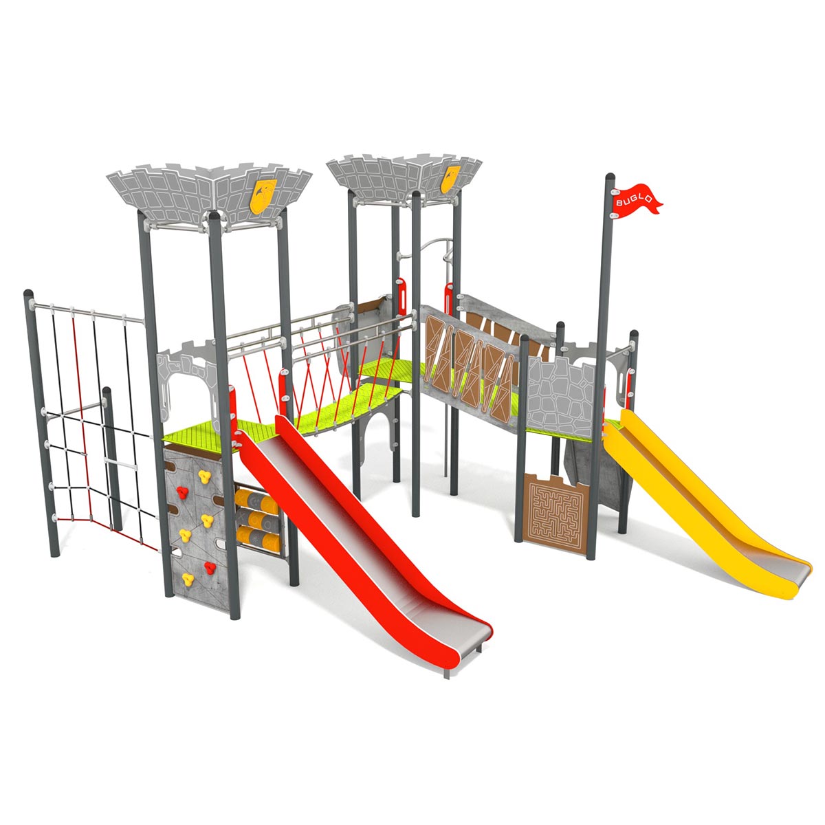 Klätterställning Riddarborg 2 - Svenska Naturlekplatser AB