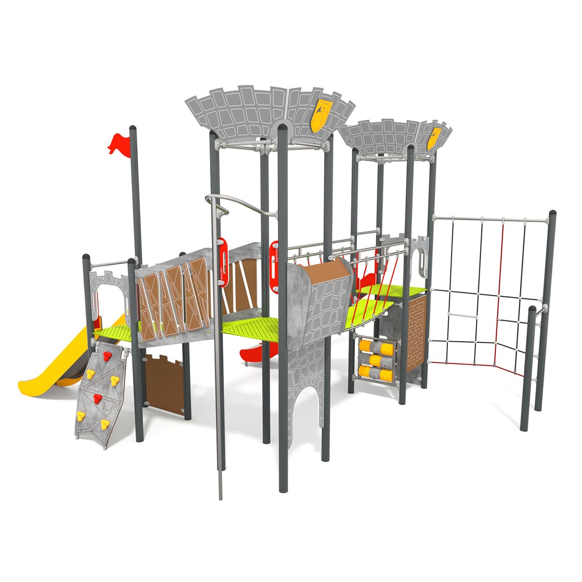 Klätterställning Riddarborg 2 - Svenska Naturlekplatser AB