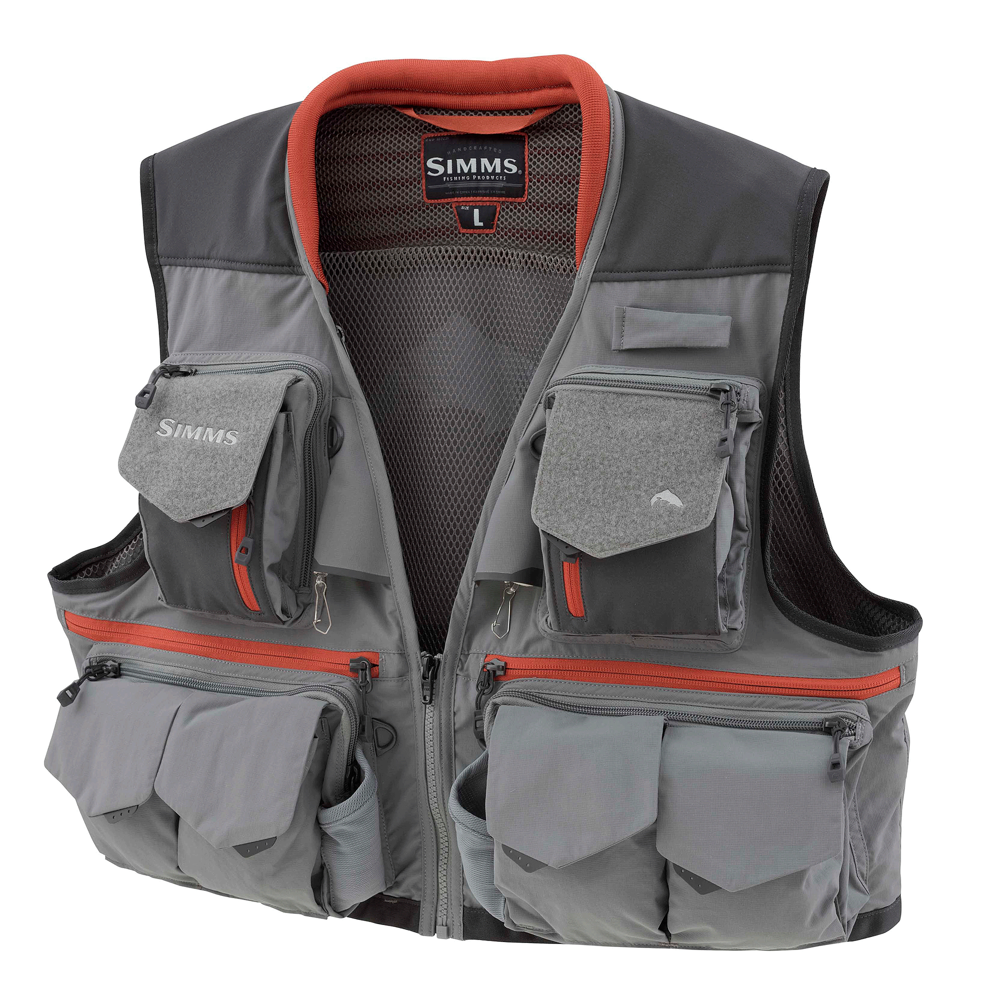 Simms Guide Vest - Steel - Wittlock Sportfiske