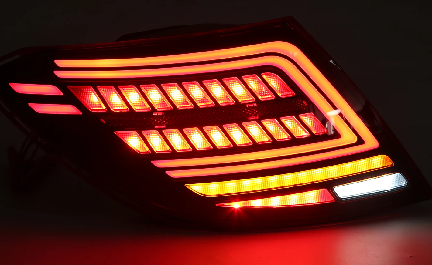 CKM Car Design - Clear taillights LED C-Style 2pcs set Smoke