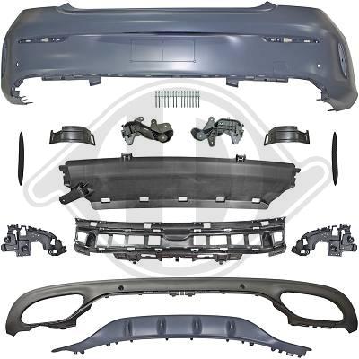 CKM Car Design - 1. A-look C63s look komplett kofångare bak COUPE/Cabrio