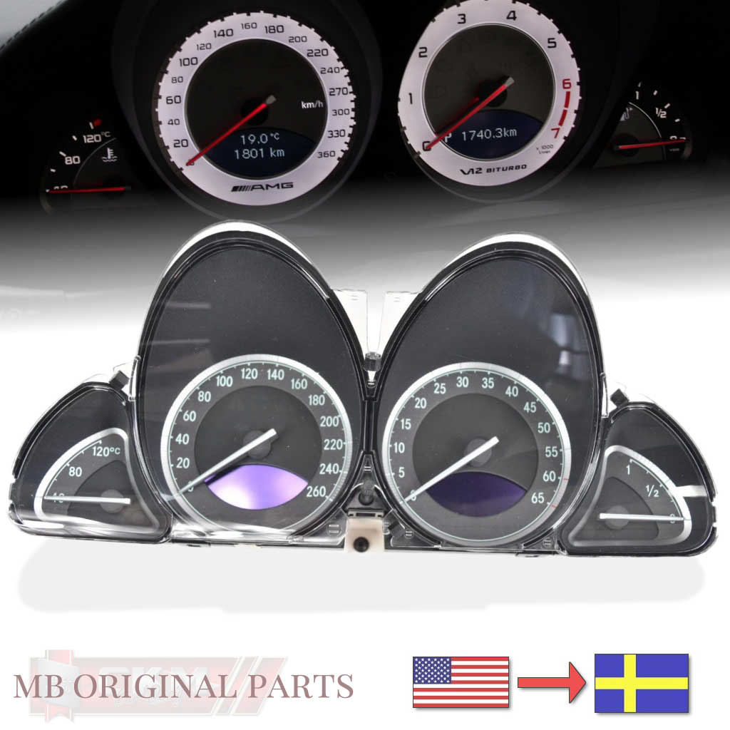 CKM Car Design - hastighetsmätare Euro instrument MB org.