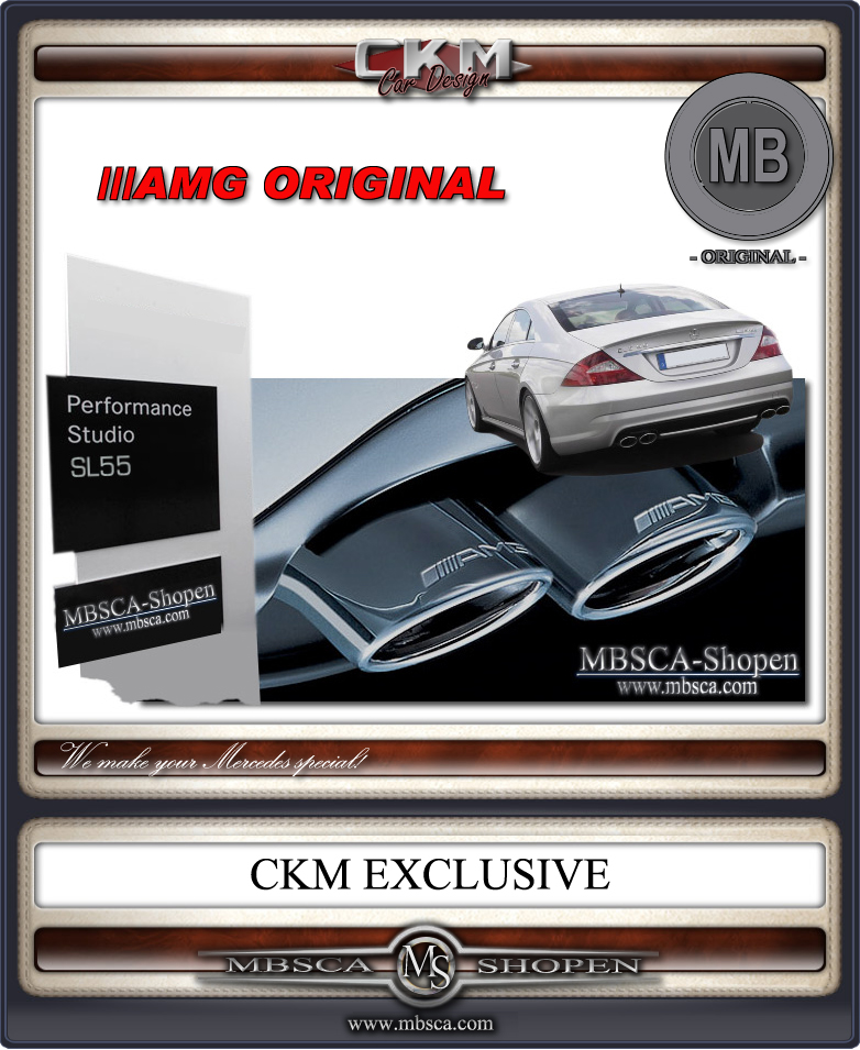 CKM Car Design - 2b. AMG Original endpipes 4 pipes
