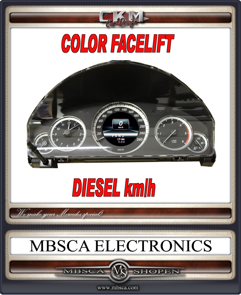 CKM Car Design - Facelift COLOR speedometer DIESEL km/h