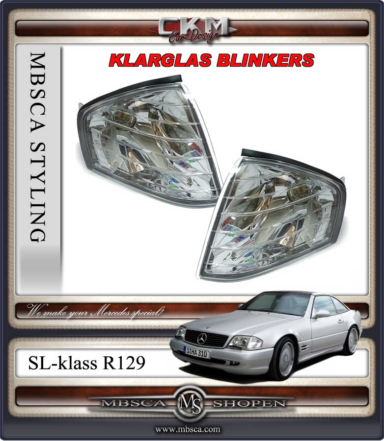 CKM Car Design - Clear turn signals front 2 pcs