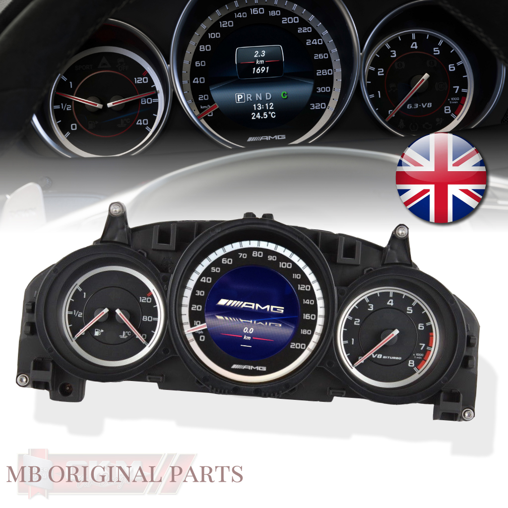 CKM Car Design - Facelift COLOR AMG 63 speedometer 200 mph V8 biturbo logo