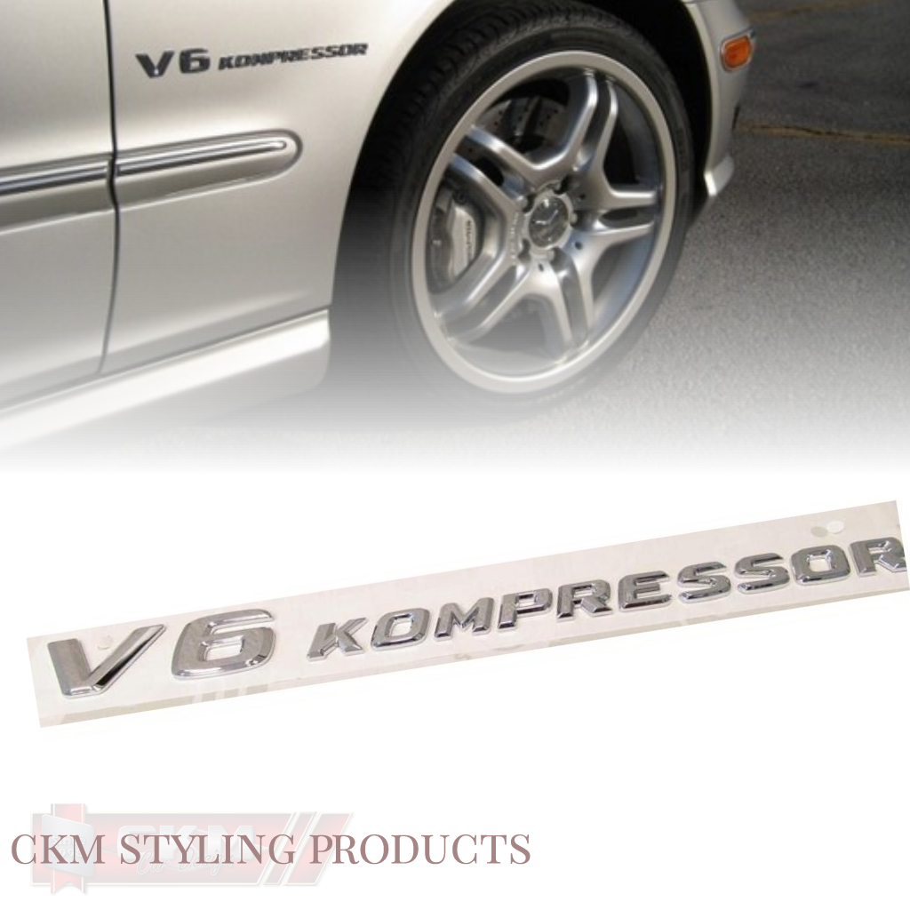CKM Car Design - V6 Kompressor emblem 1pcs