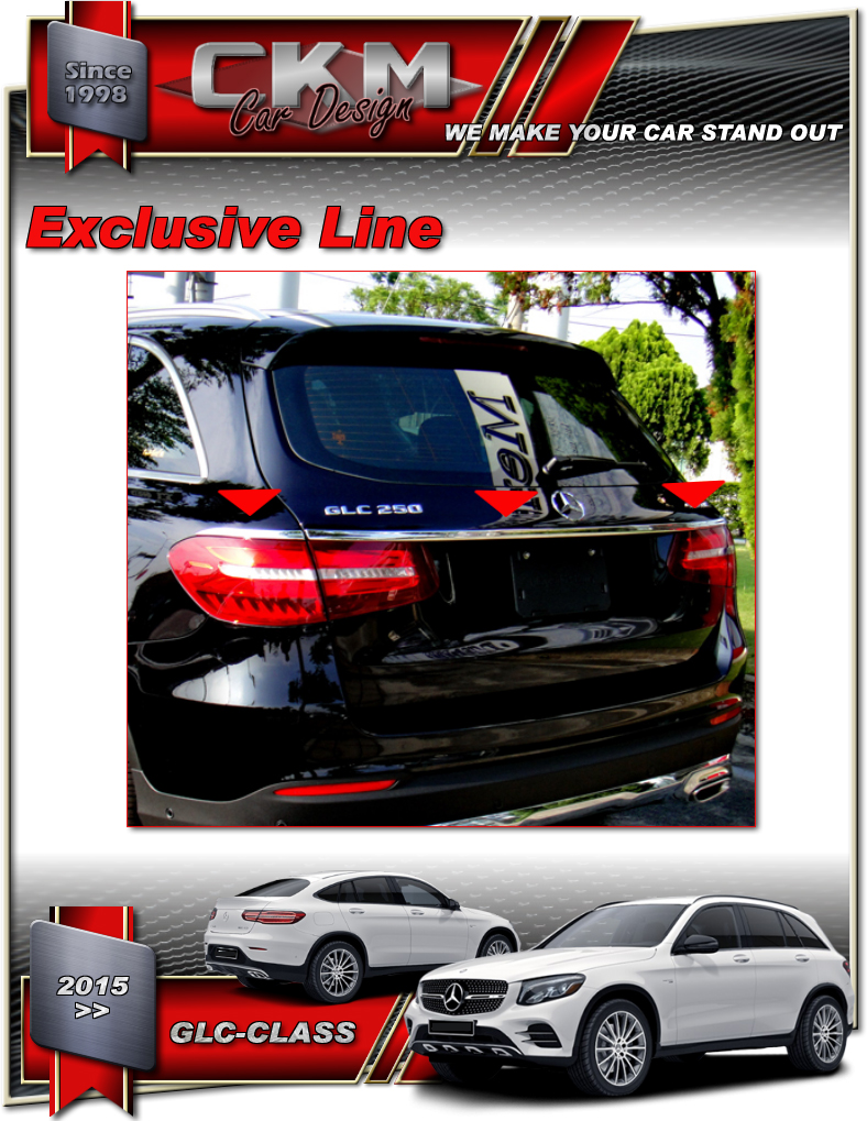 CKM Car Design - Kromad dekorlist baklucka 3st SUV