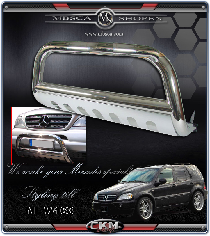 CKM Car Design - Chromed bull guard 1 pcs