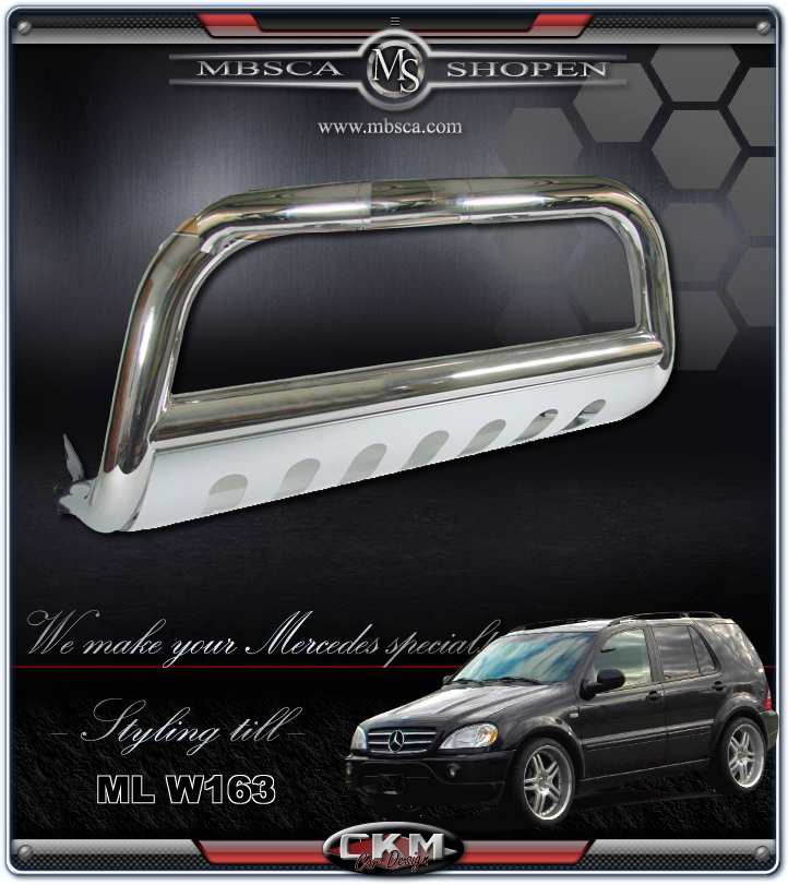 CKM Car Design - Chromed bull guard 1 pcs