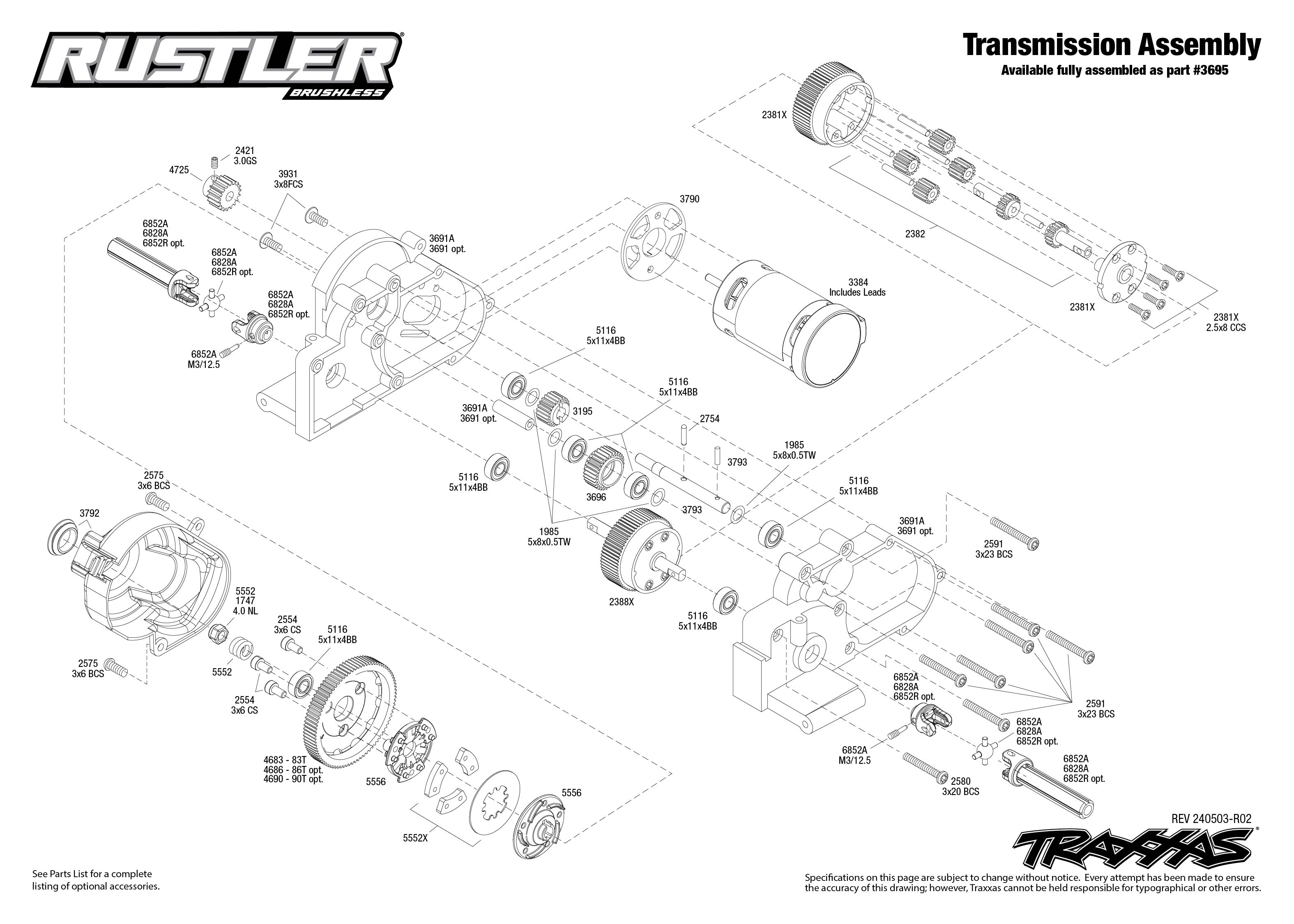 RC Sweden AB - Traxxas Rustler 2WD 1/10 RTR TQ BL-2s HD Blue