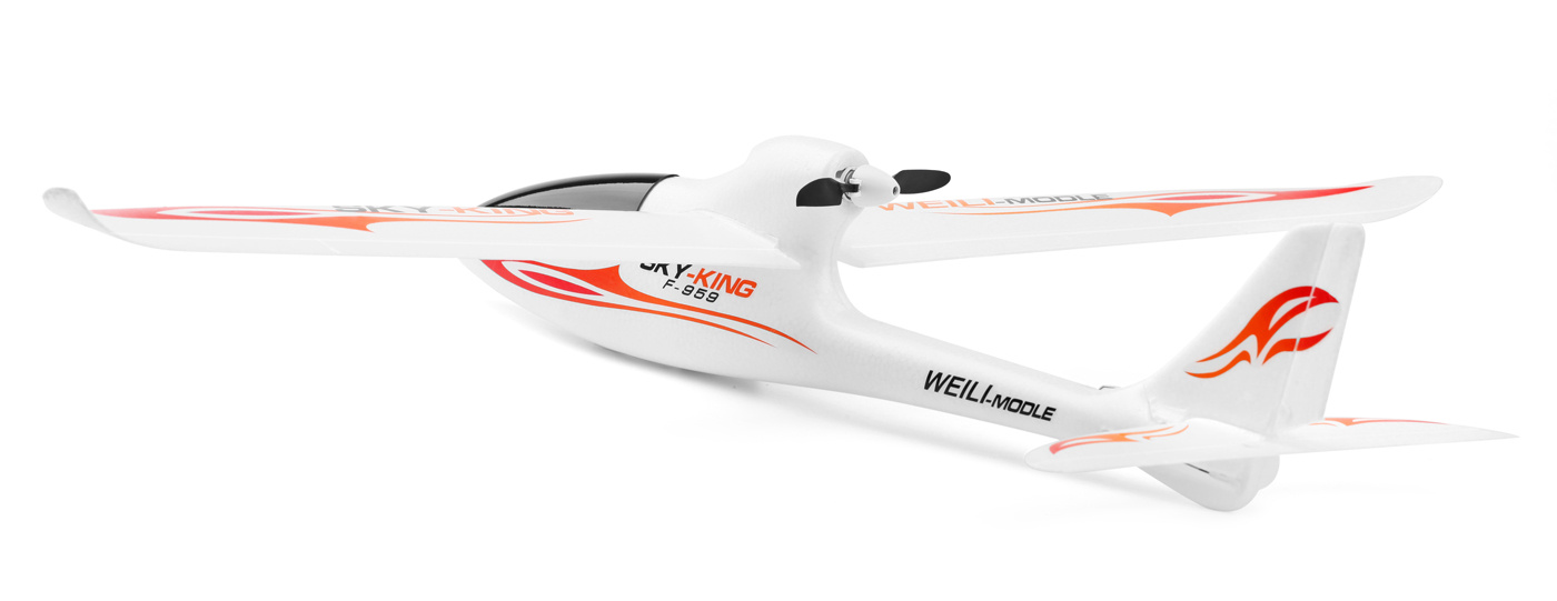 RC Sweden AB - WLToys F959S-RED WL F959S Segelflyg 750mm RTF Röd
