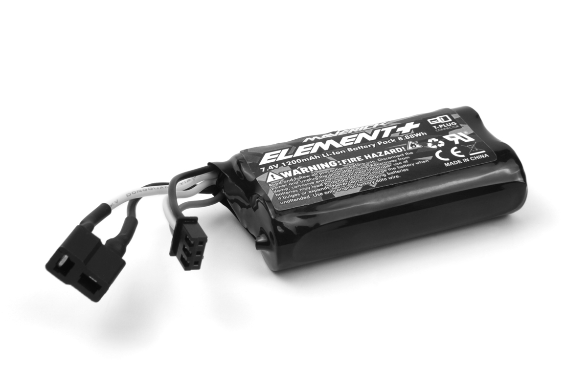 RC Sweden AB - Maverick RC MV151109 Element 7.4V 1200mAh Li-Ion Battery ...