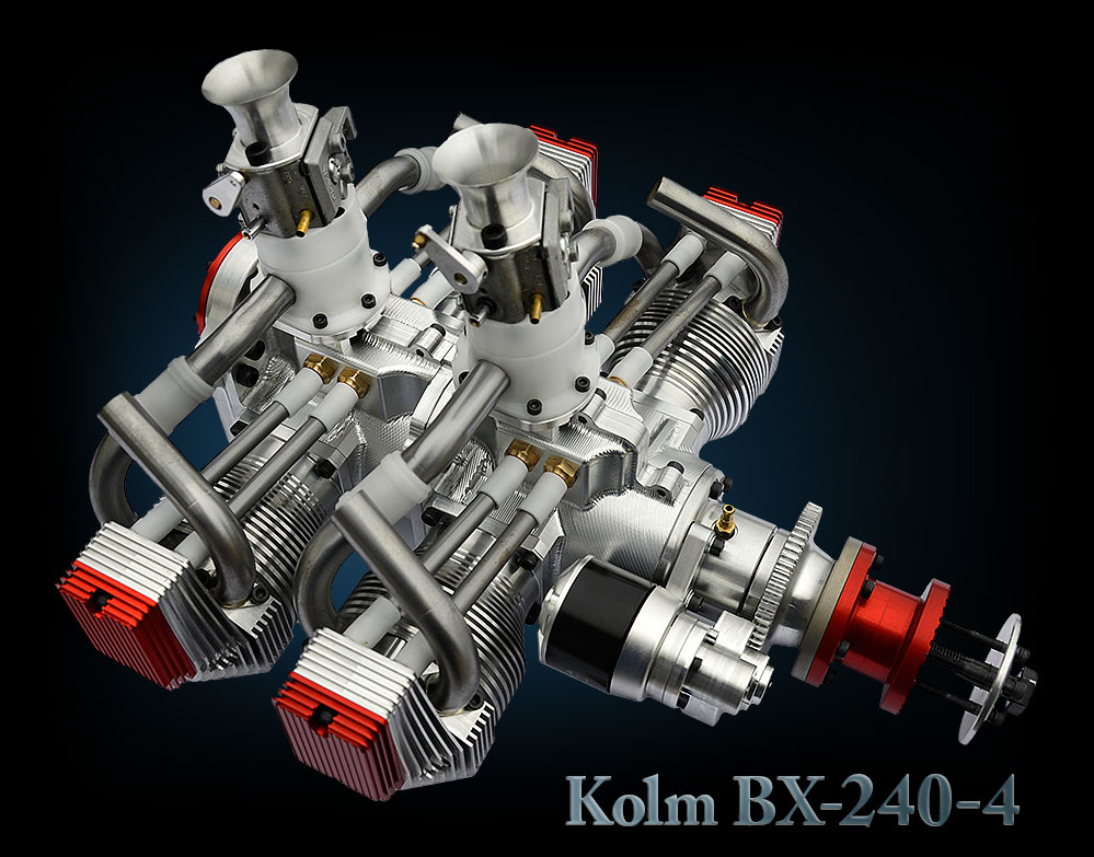 RC Sweden AB - 4-Cylinder 4-Stroke Flattwin Engine BX240-4 - With ...
