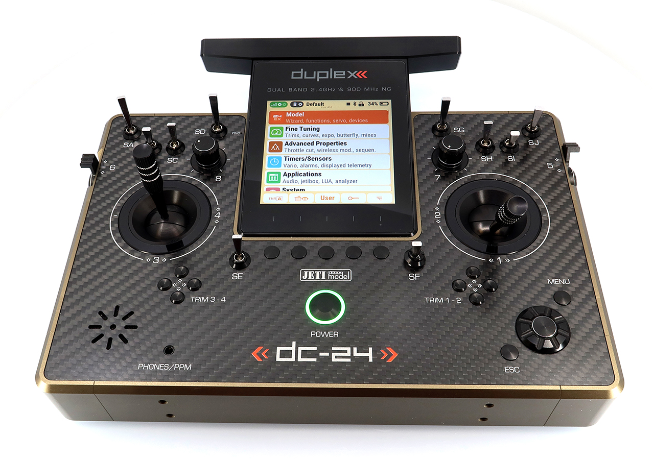 RC Sweden AB - Jeti Duplex DC-24 II - Carbon Line Bronze anodized