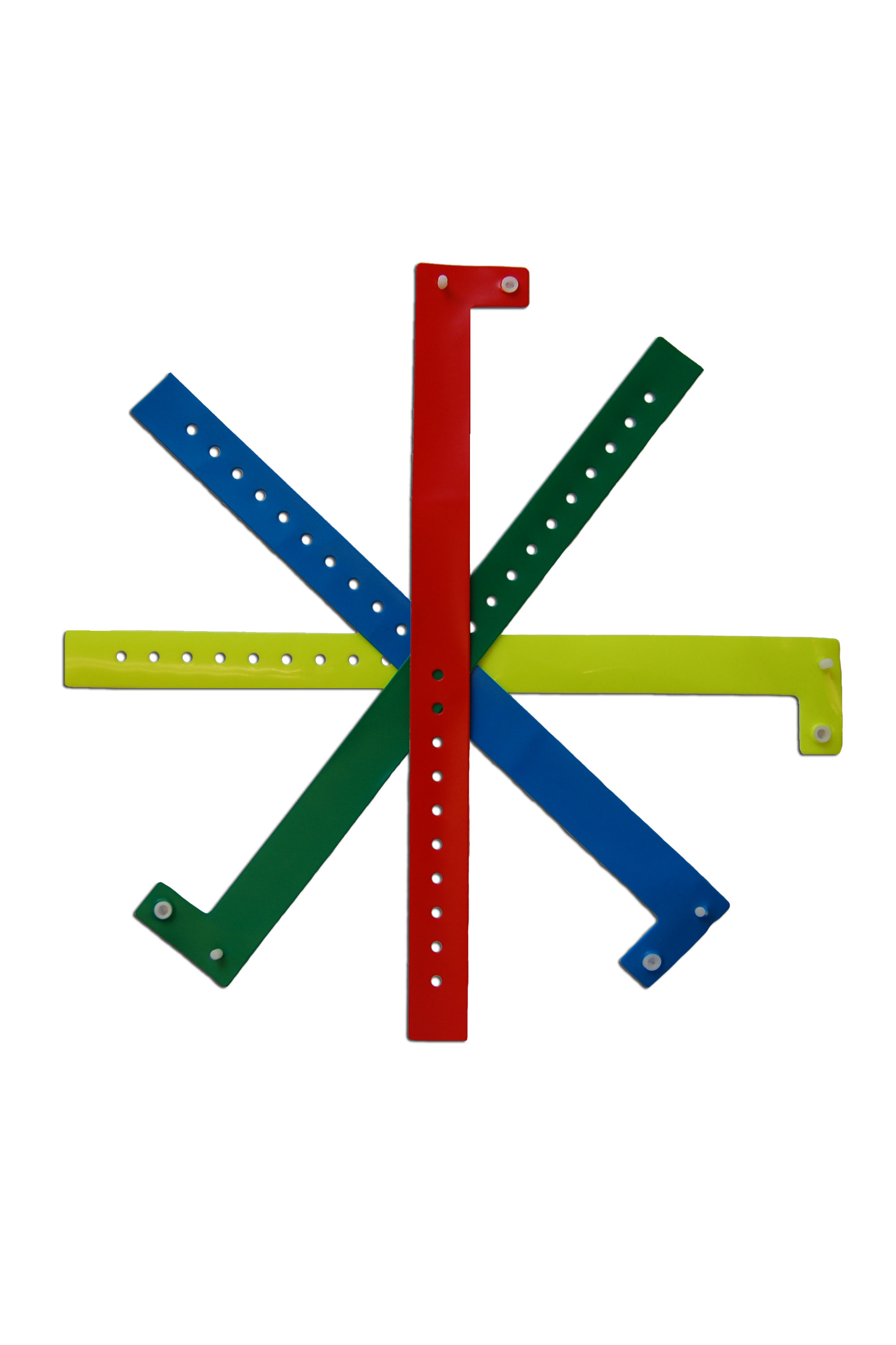 Monomak - Entréband i vinyl, festivalarmband otryckta, GUL, 15 mm