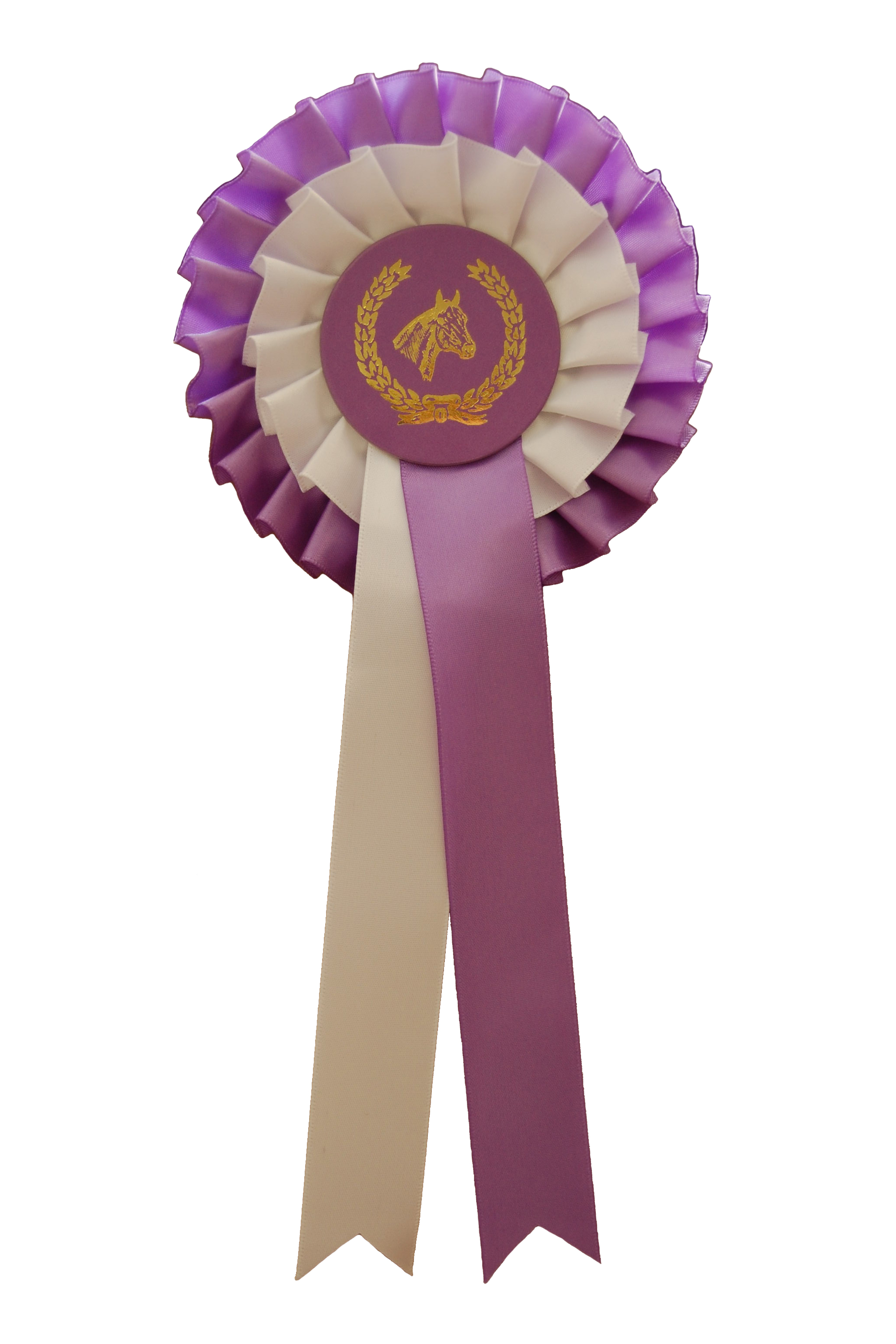 Horse rosette - LILAC/WHITE - Monomak since 1977
