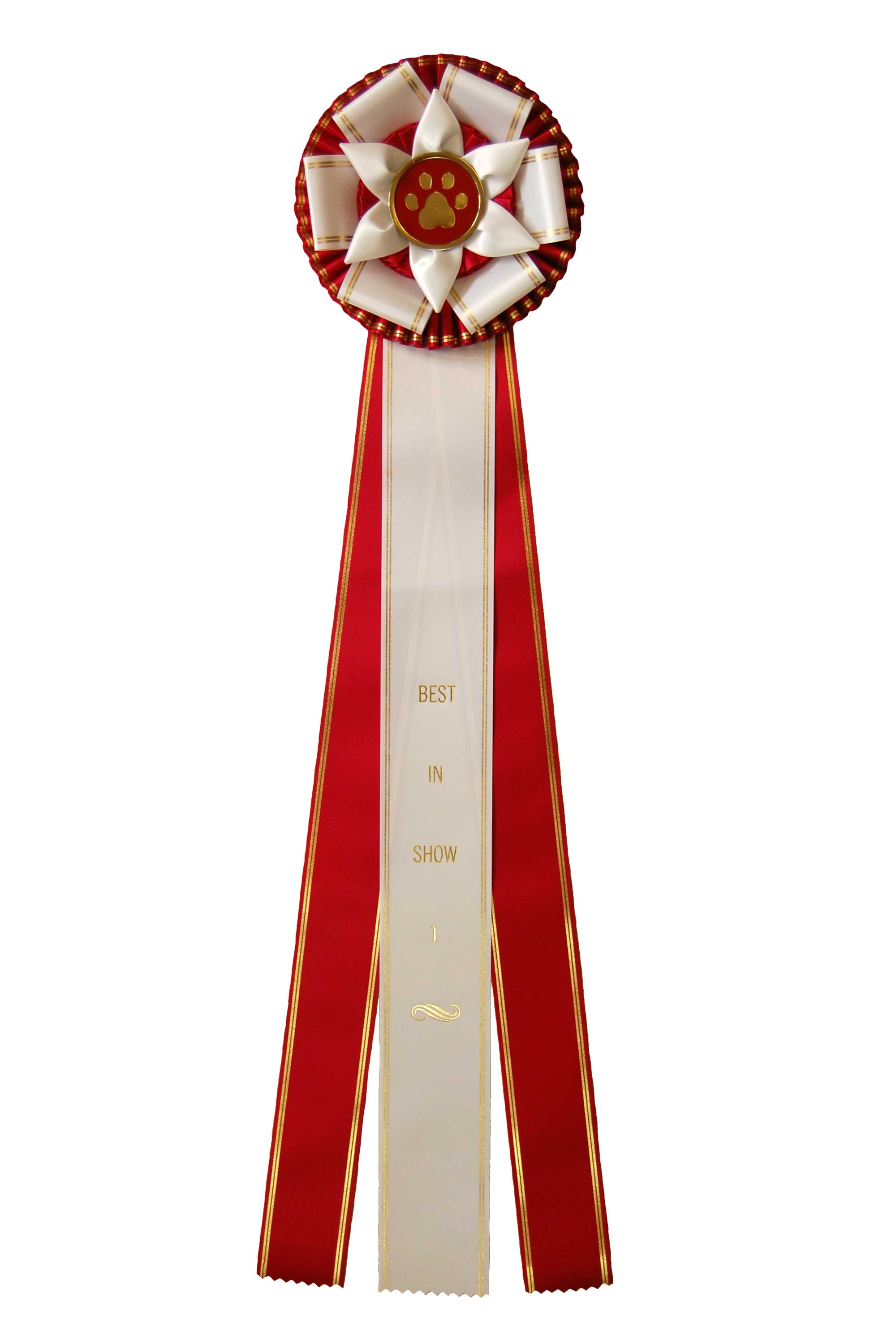 Rosette with 1 ruffle, petals, star, 3 tails - Monomak Since 1977