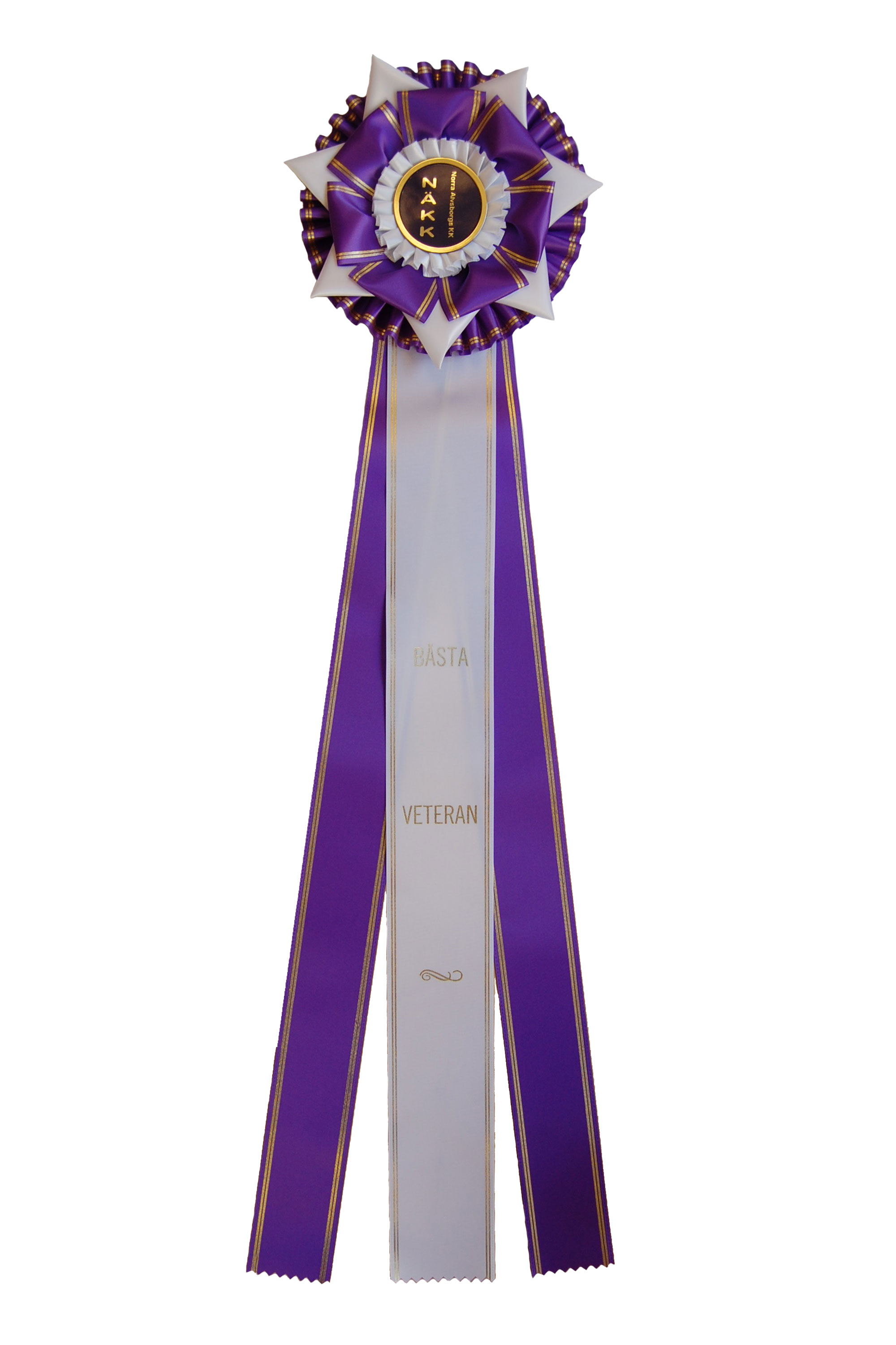 Monomak - 62240 - Rosette für Pferd, Hund, Veranstaltung mit Goldrand ...