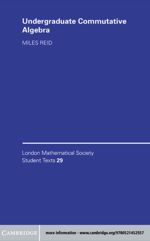STORE by Chalmers Studentkår - Undergraduate Commutative Algebra