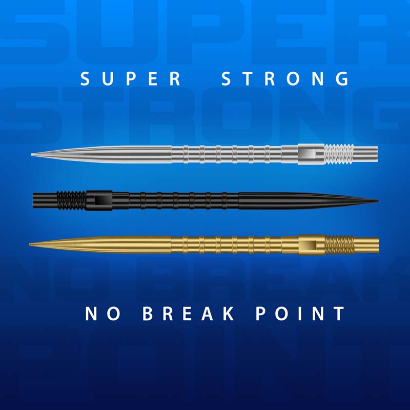 Harrows HM Grip Quick Point Gold 40mm - Dartstore Sweden