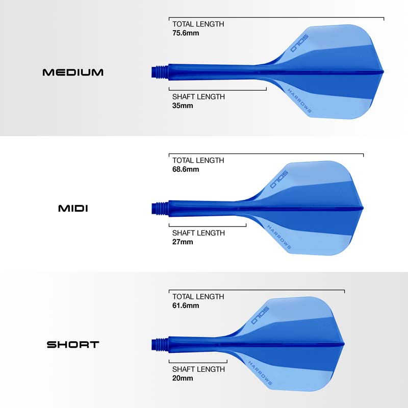 Harrows Solo Shape/NO6 Blue Inbetween - Dartstore Sweden