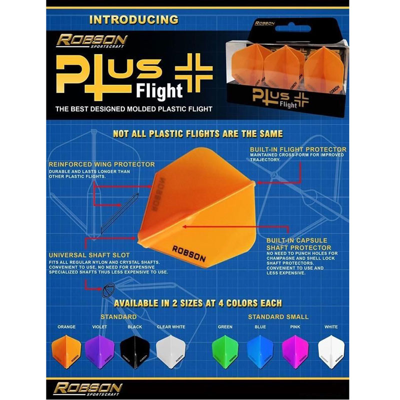 Robson Plus Crystal Clear Blue Standard NO2 - Dartstore Suomi