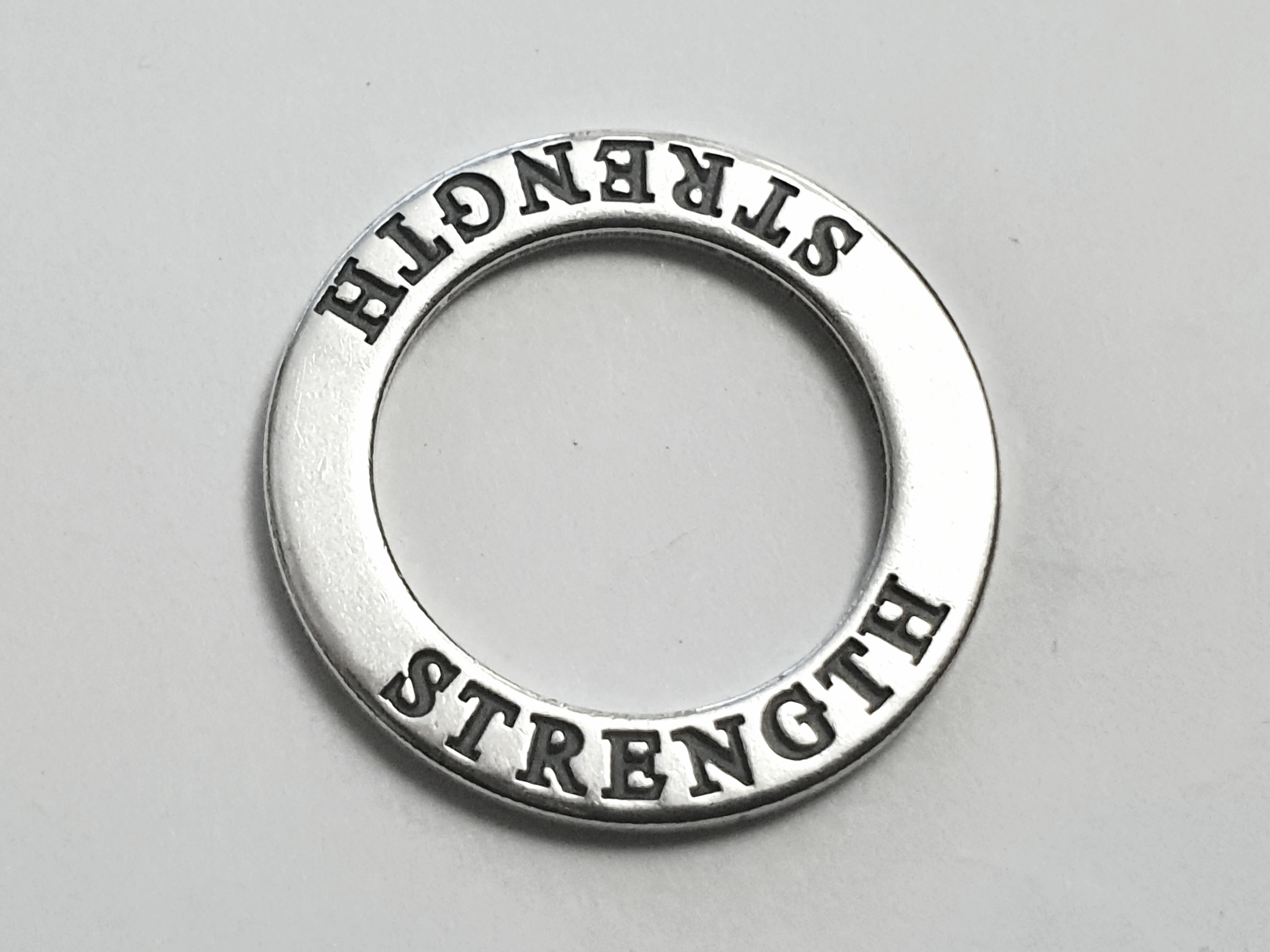 Strength, amulettring, 925-silver - Geoart
