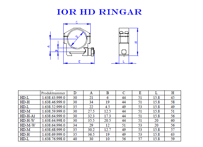 Forndalens.se - IOR HD-M medium 30mm ringar