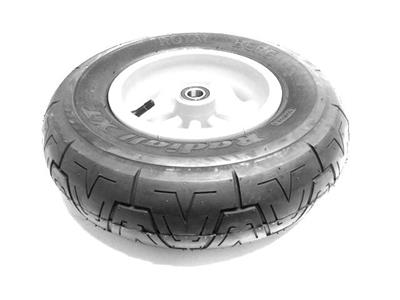 BERG WHEEL WHITE 400/100-8 RADIALL SYMMETRIC - Lekute.se